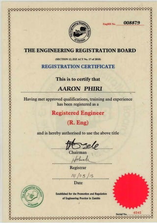 EIZ, ERB Certificates | PDF