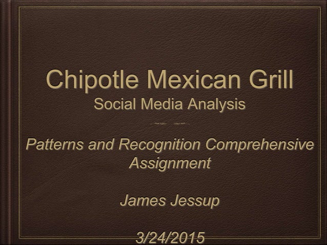 JessupPTRComprehensiveAssignmentPt2 | PPT