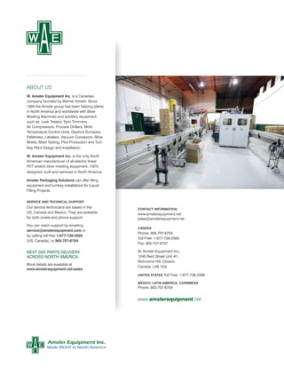 Amsler Equipment - Overview | PDF