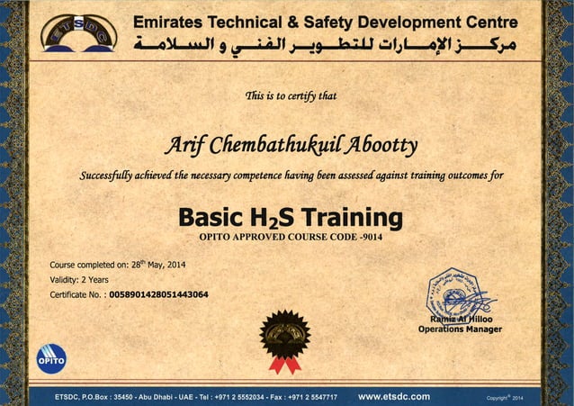 Basic H2S Training | PPT