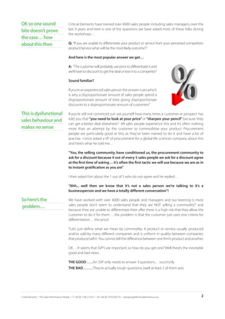 What is a Sales Value Proposition and how do I get one? | PDF