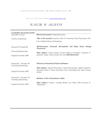 Aloyo Updated CV | DOCX