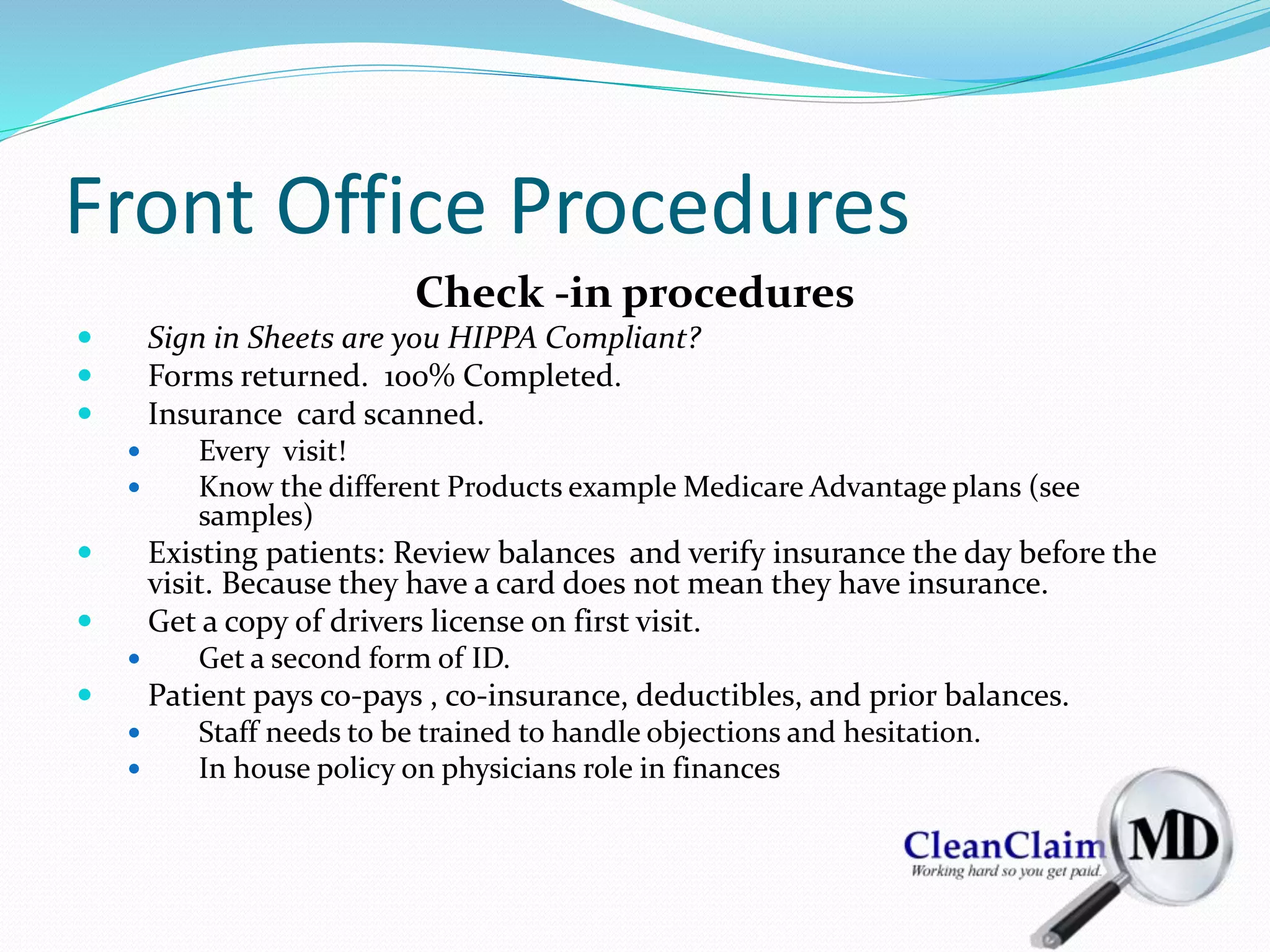 front office procedures | PPTX