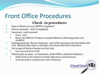 front office procedures | PPTX