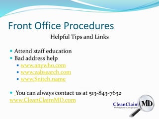 front office procedures | PPTX
