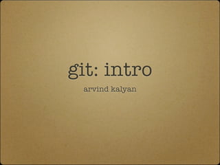 Git Introduction | PPT