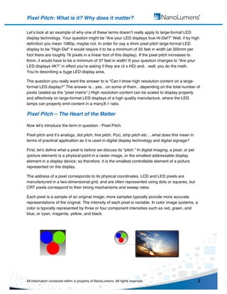 White Paper - Pixel Pitch 5192014 | PDF