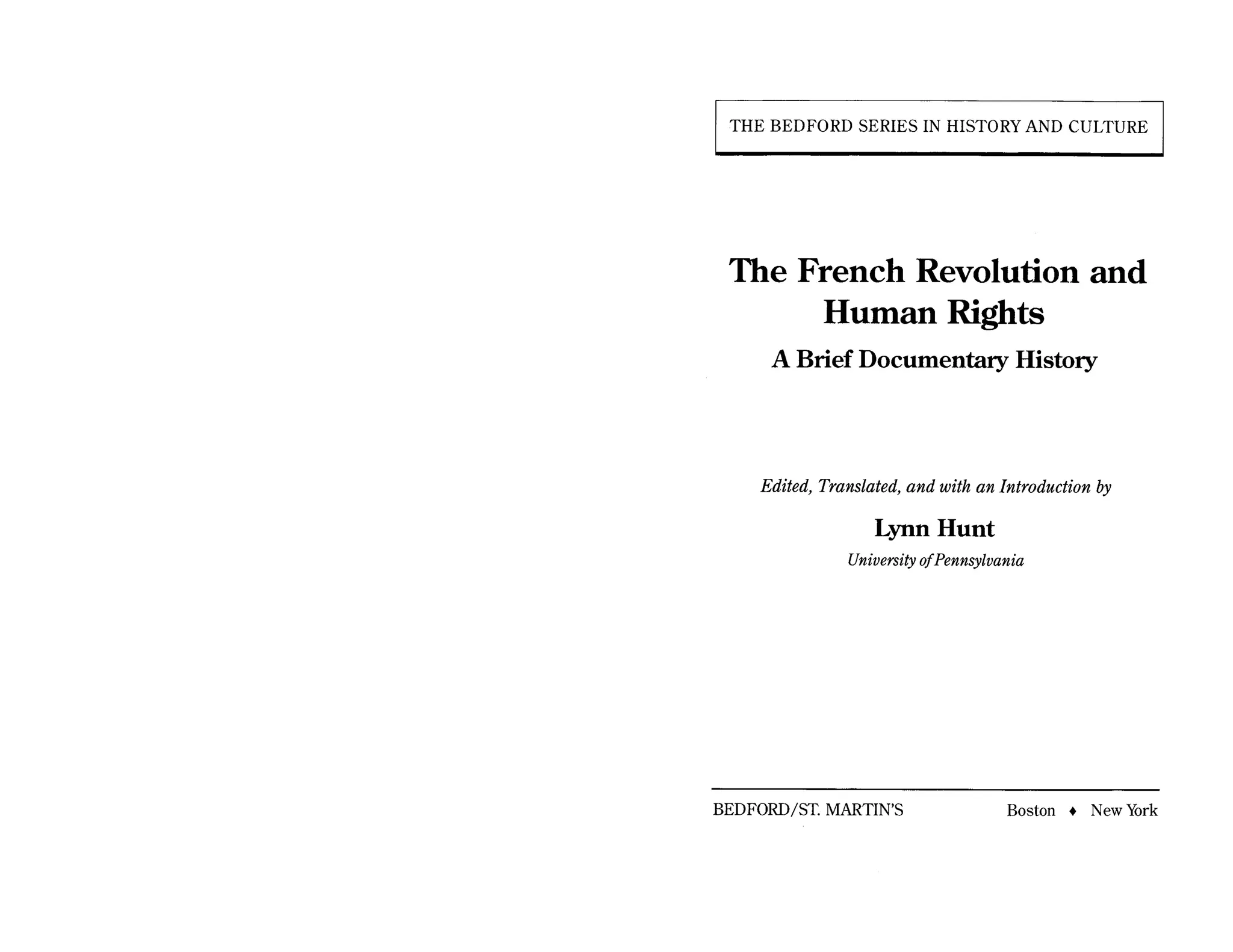 Hunt, French Revolution and Human Rights | PPT