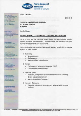 KEBS recomedation | PDF