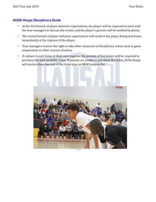 AAU Tour Information Package | PDF