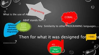 Introduction to ABAP | PPTX