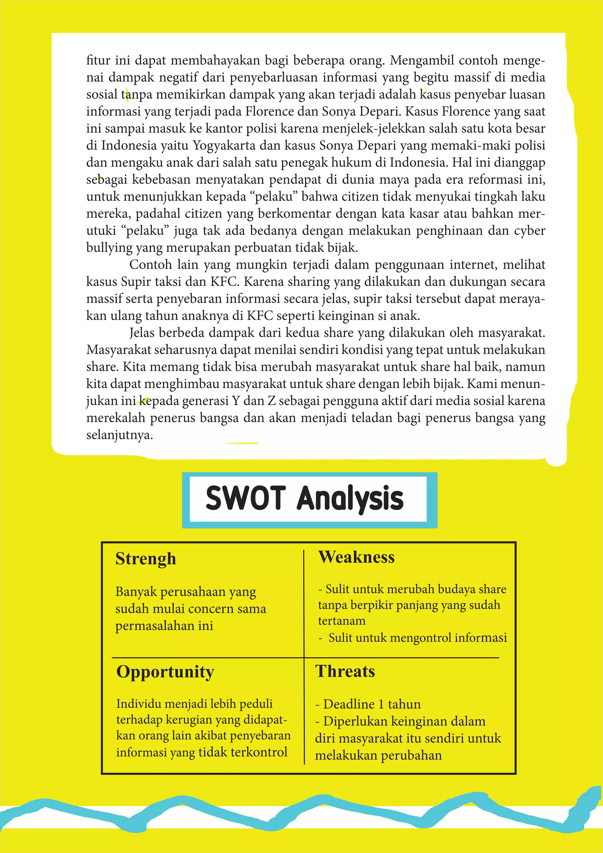 Proposal Strategi Komunikasi; Share Wisely | PDF