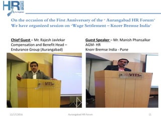 Aurangabad HR Forum | PPTX