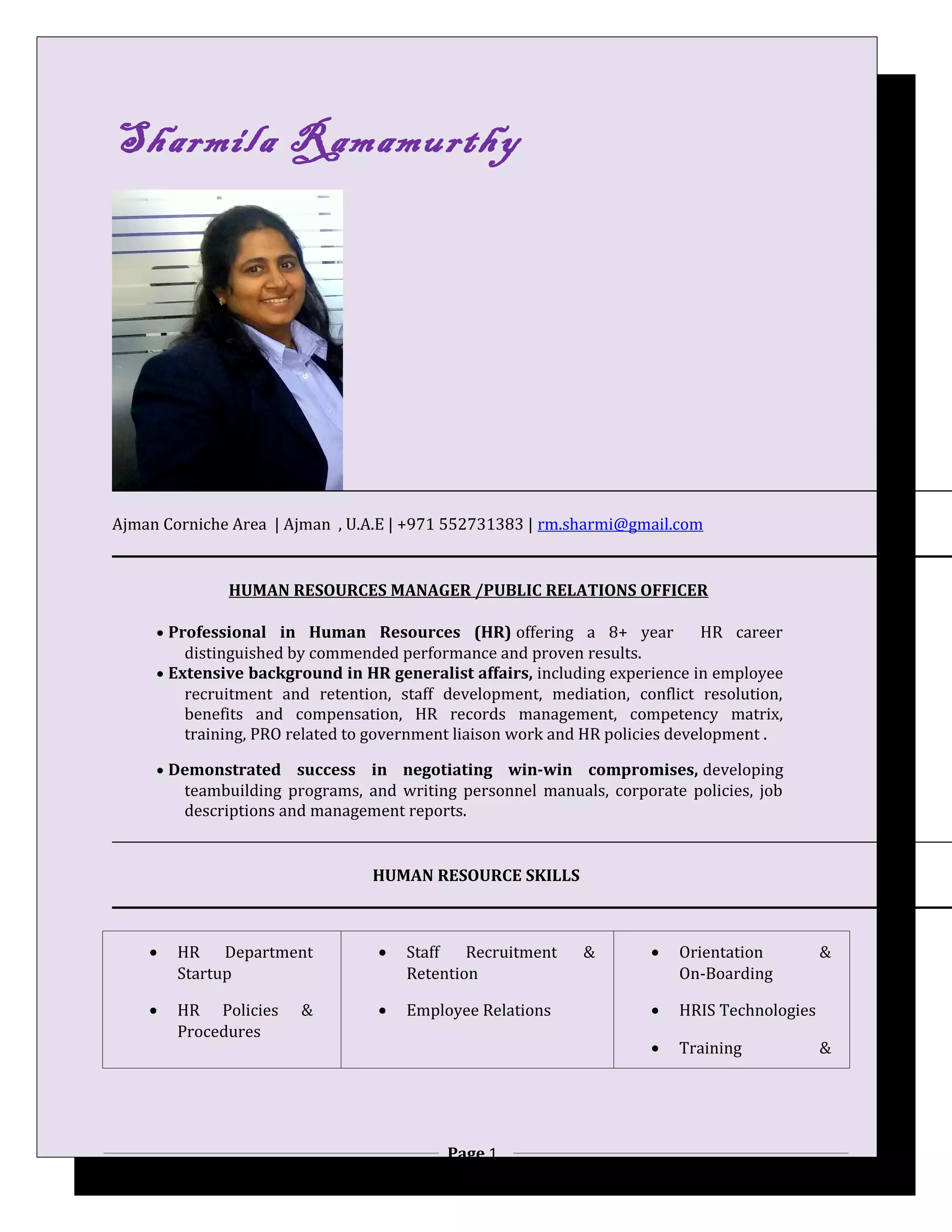 Sharmila Ramamurthy | DOC