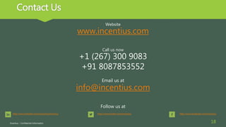 Incentius - Portfolio of Capabilities | PPT