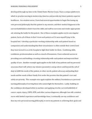 Examples Personal Philosophy