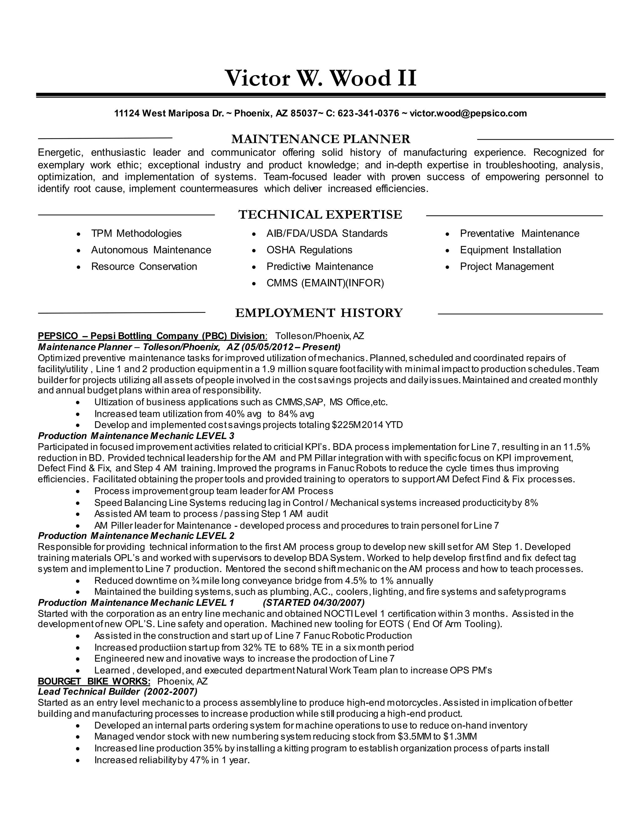Victor W docx resume 3 .2 v2 | DOCX | Civil Engineering Industry | Industries