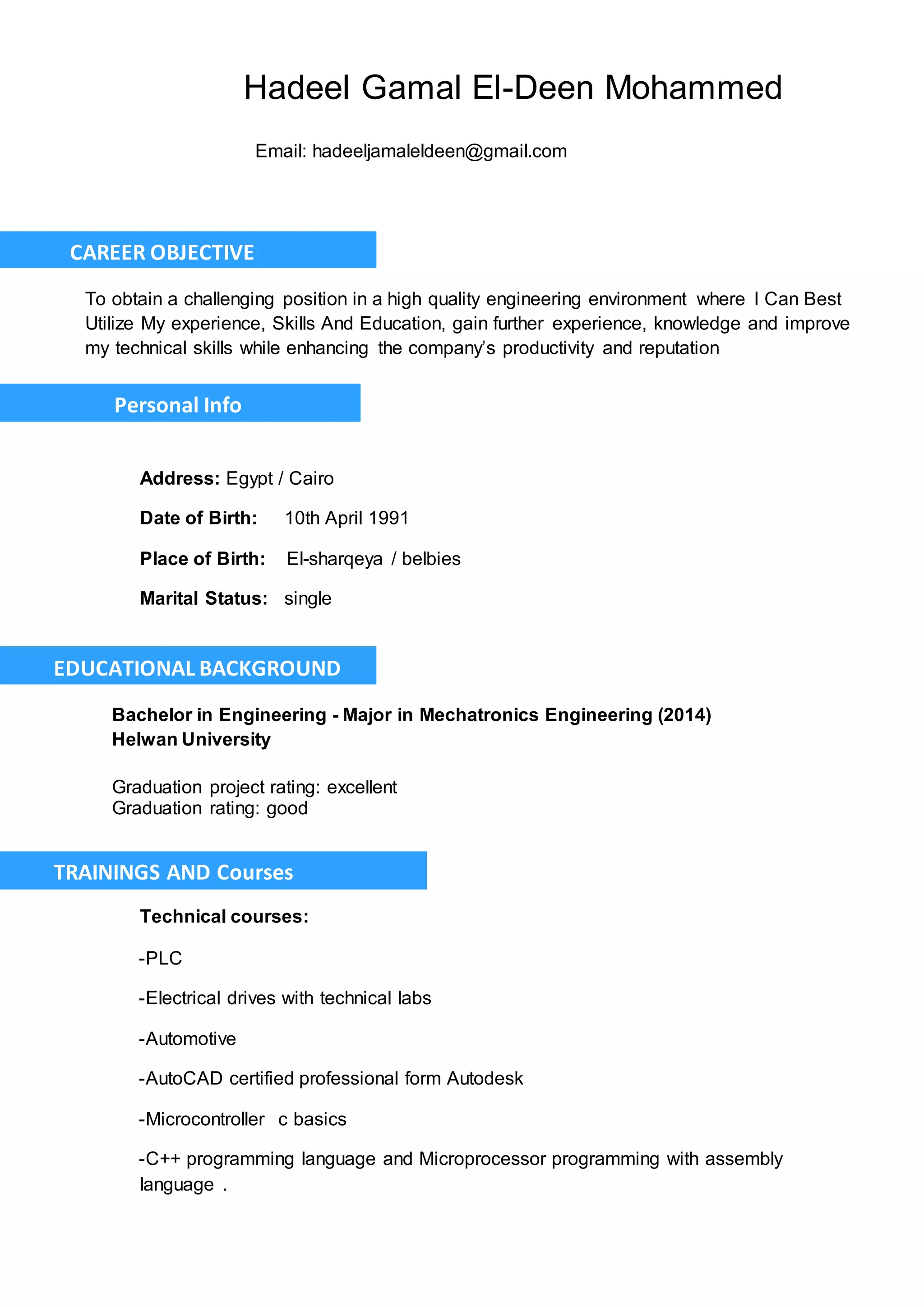 CV | DOCX | Robotics | Technology & Computing