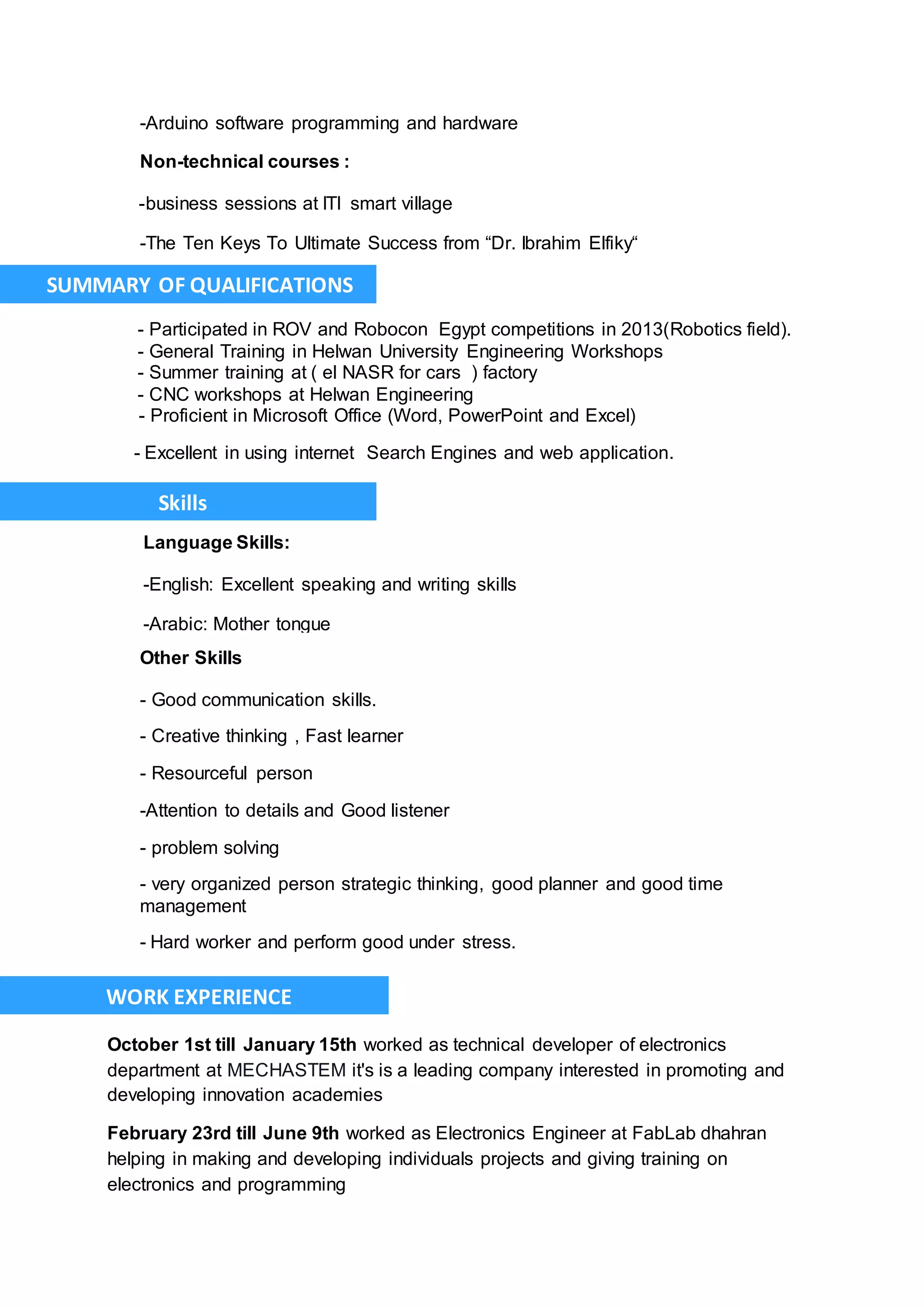 CV | DOCX | Robotics | Technology & Computing