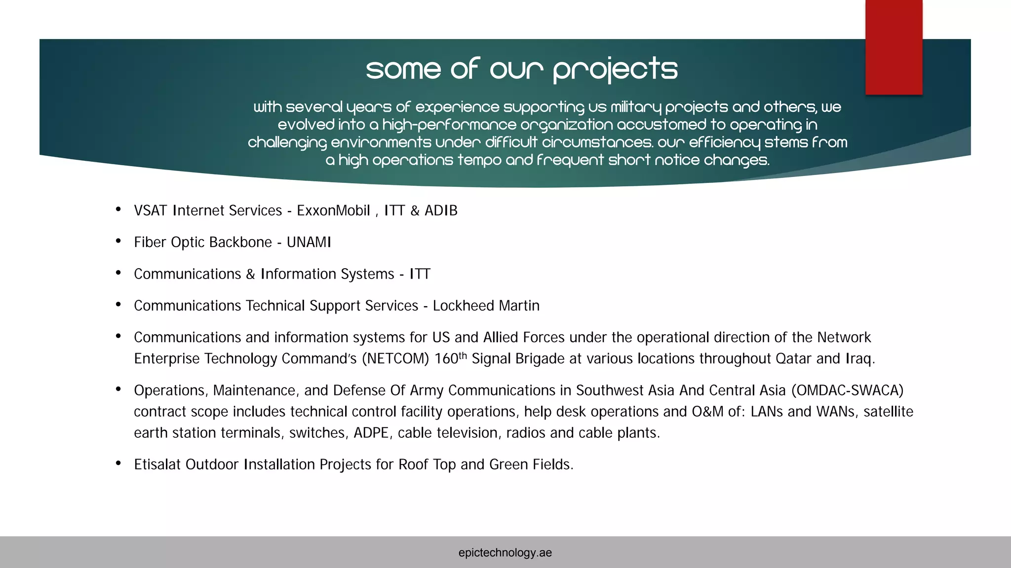 Epic Technology Profile | PDF