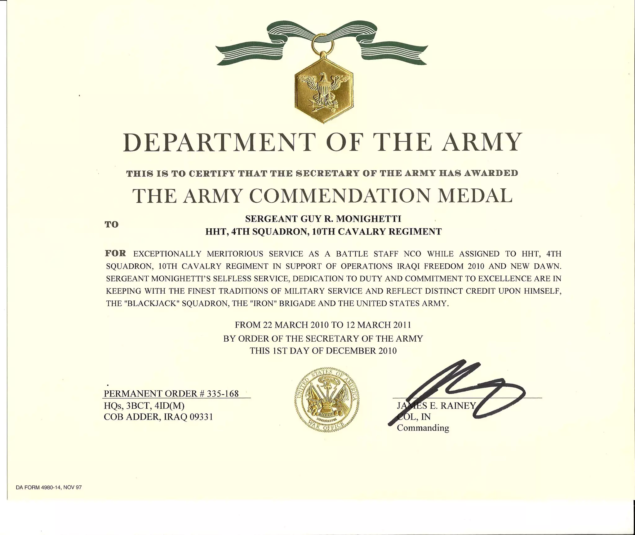 Battle Staff NCO ARCOM 2011 | PDF