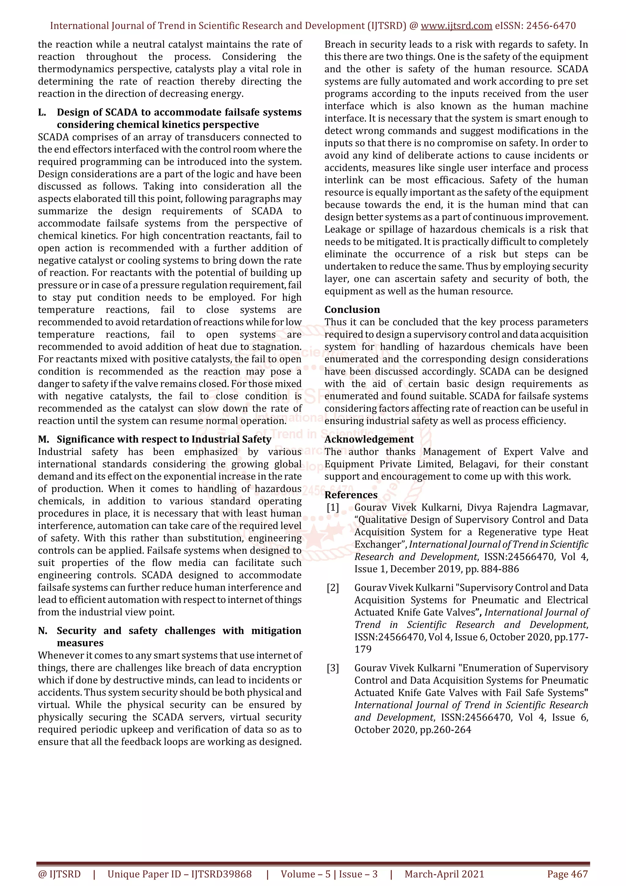 Design of SCADA Failsafe Industrial Valves for Hazardous Chemicals from ...