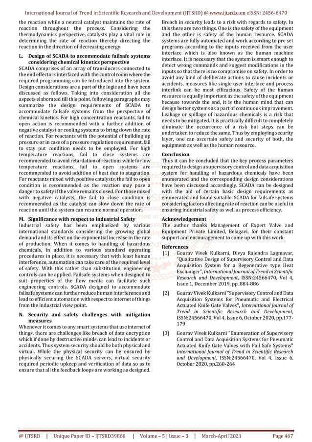 Design of SCADA Failsafe Industrial Valves for Hazardous Chemicals from ...