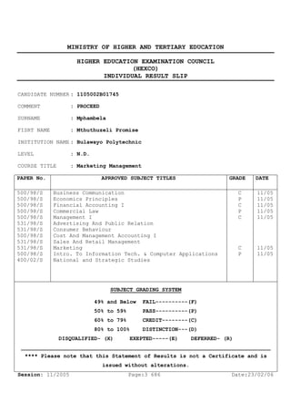 Result Slip Combo | PDF