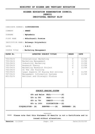 Result Slip Combo | PDF