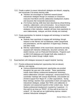 Brazosport SS Plan 2014-2020.mWilliams | PDF