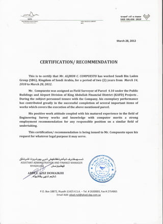 Combine Certificate Aljhon | PDF