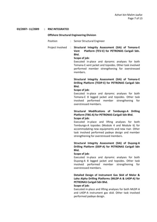 CV Azhari MJ | PDF