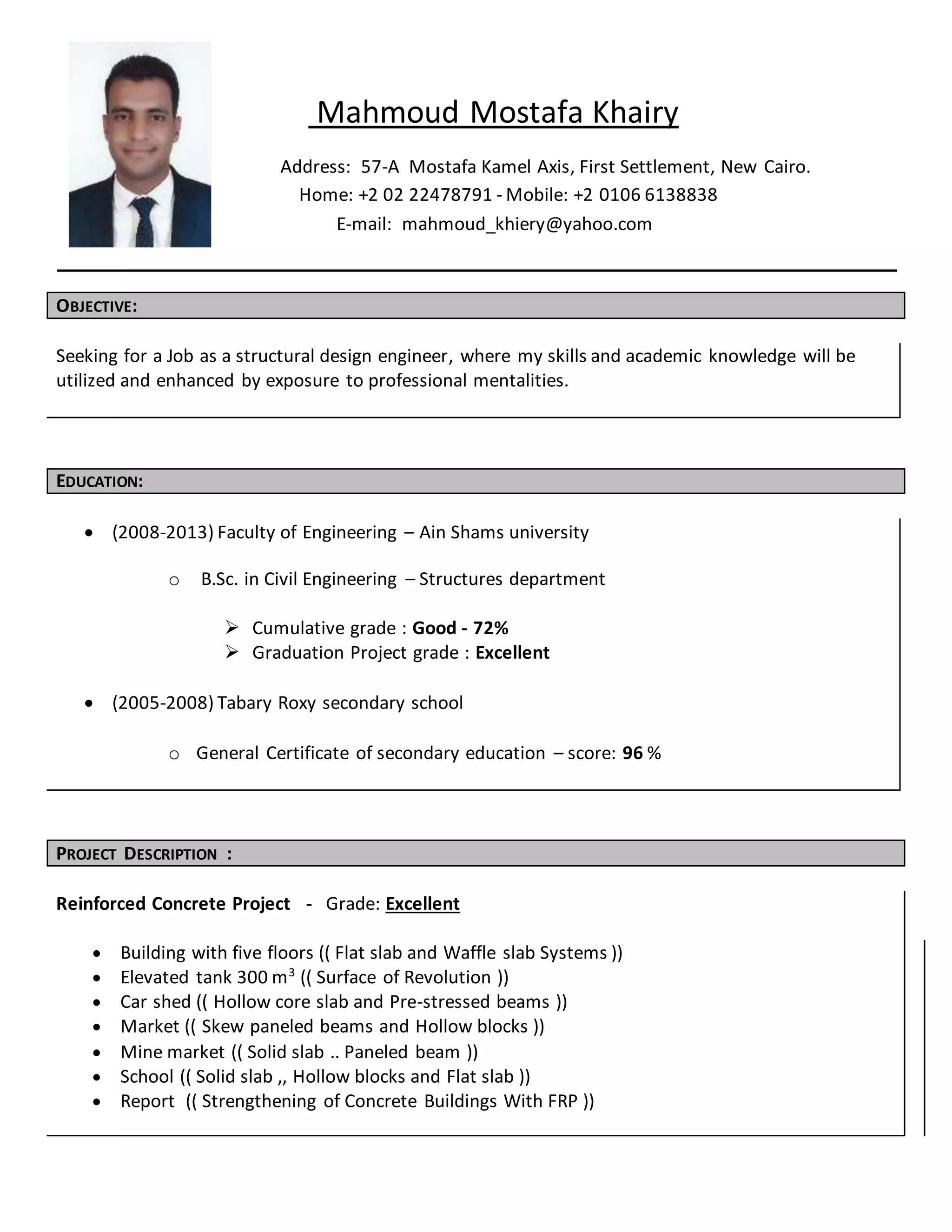 Mahmoud-Mostafa-Khairy-cv (1) | PDF