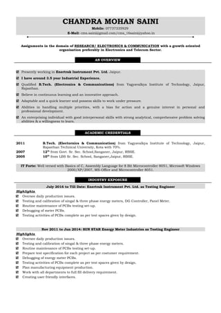 cms resume | PDF