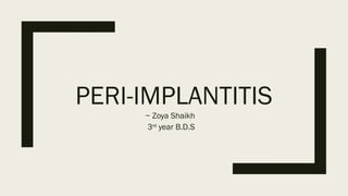 periimplantitis.pptx. . | PPTX