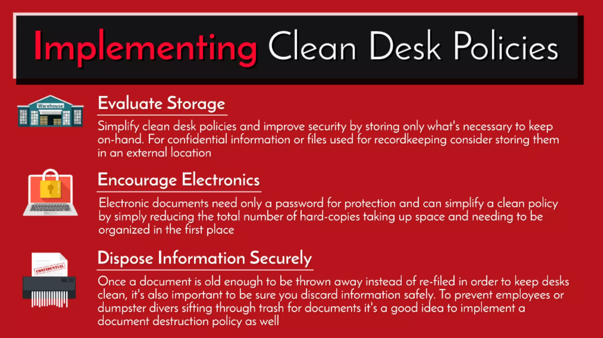 The Benefits of Implementing a Clean Desk Policy | PDF