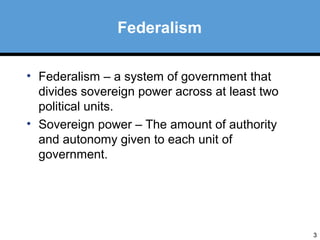 Federalism PPT | PPT