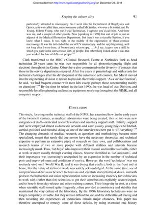 History of laboratory Technisicians | PDF