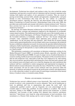History of laboratory Technisicians | PDF