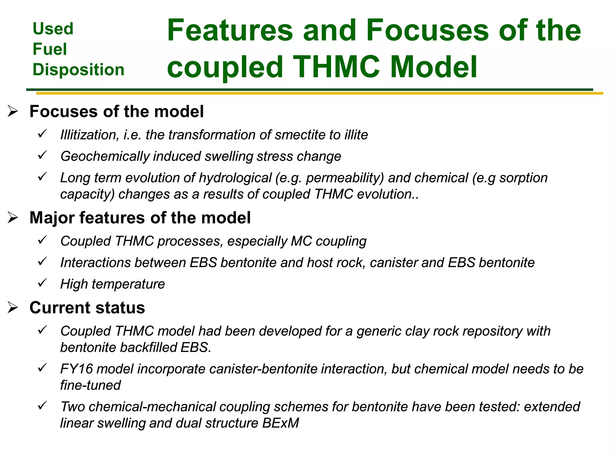 77. june 8 thmc model (illitization) and thm model (tphm hooke's) clay ...