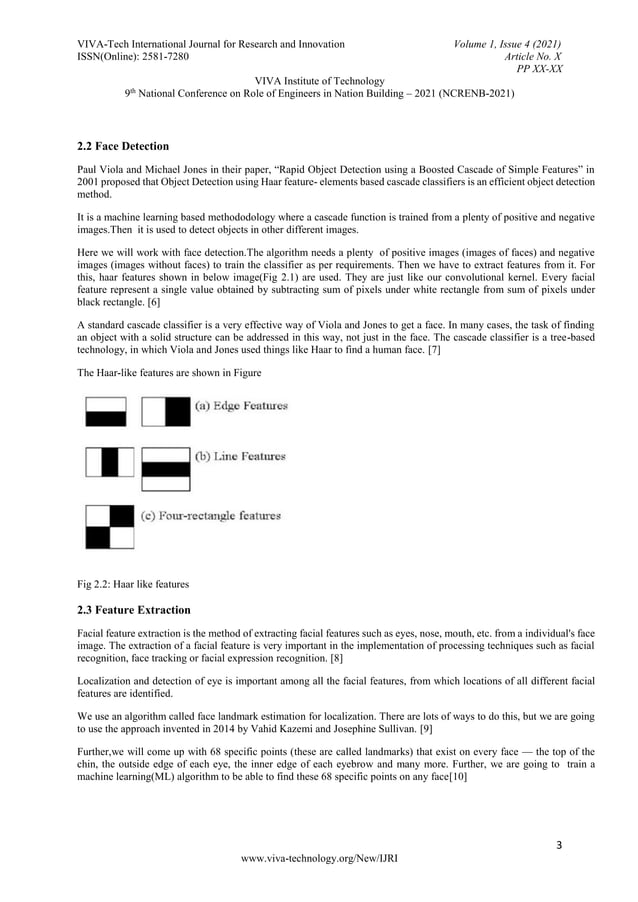 Face Detection And Feature Extraction For Facial Emotion Detection Pdf