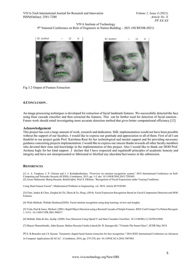 Face Detection And Feature Extraction For Facial Emotion Detection Pdf