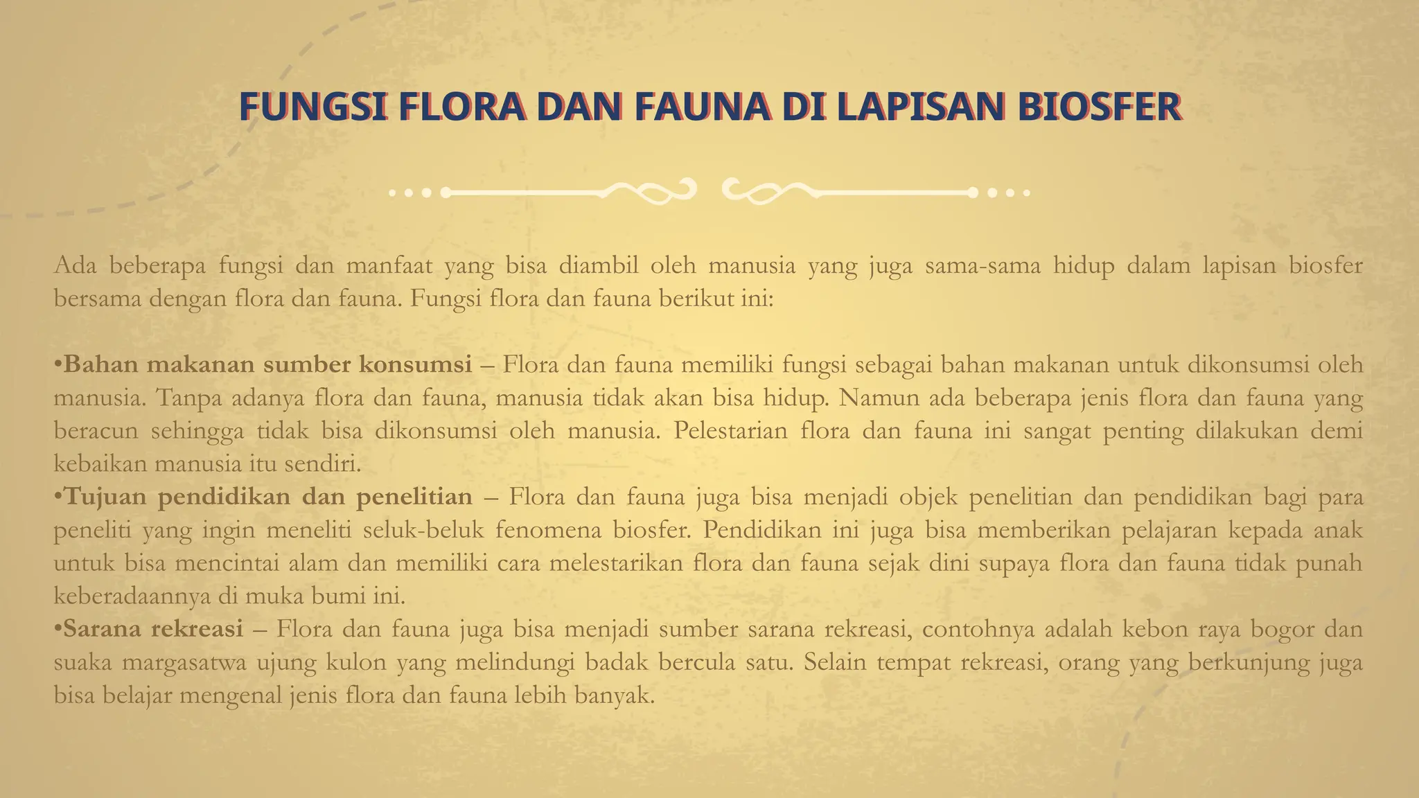 Biosfer : Pengertian, karakteristik, Faktir penyebab dan Fungsi | PPTX