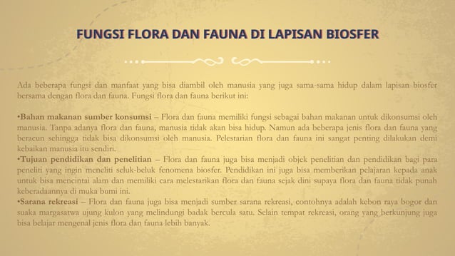 Biosfer : Pengertian, karakteristik, Faktir penyebab dan Fungsi | PPT