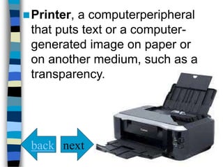 77 identify the parts of a computer | PPSX