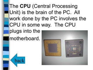 77 identify the parts of a computer | PPSX