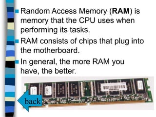 77 identify the parts of a computer | PPT
