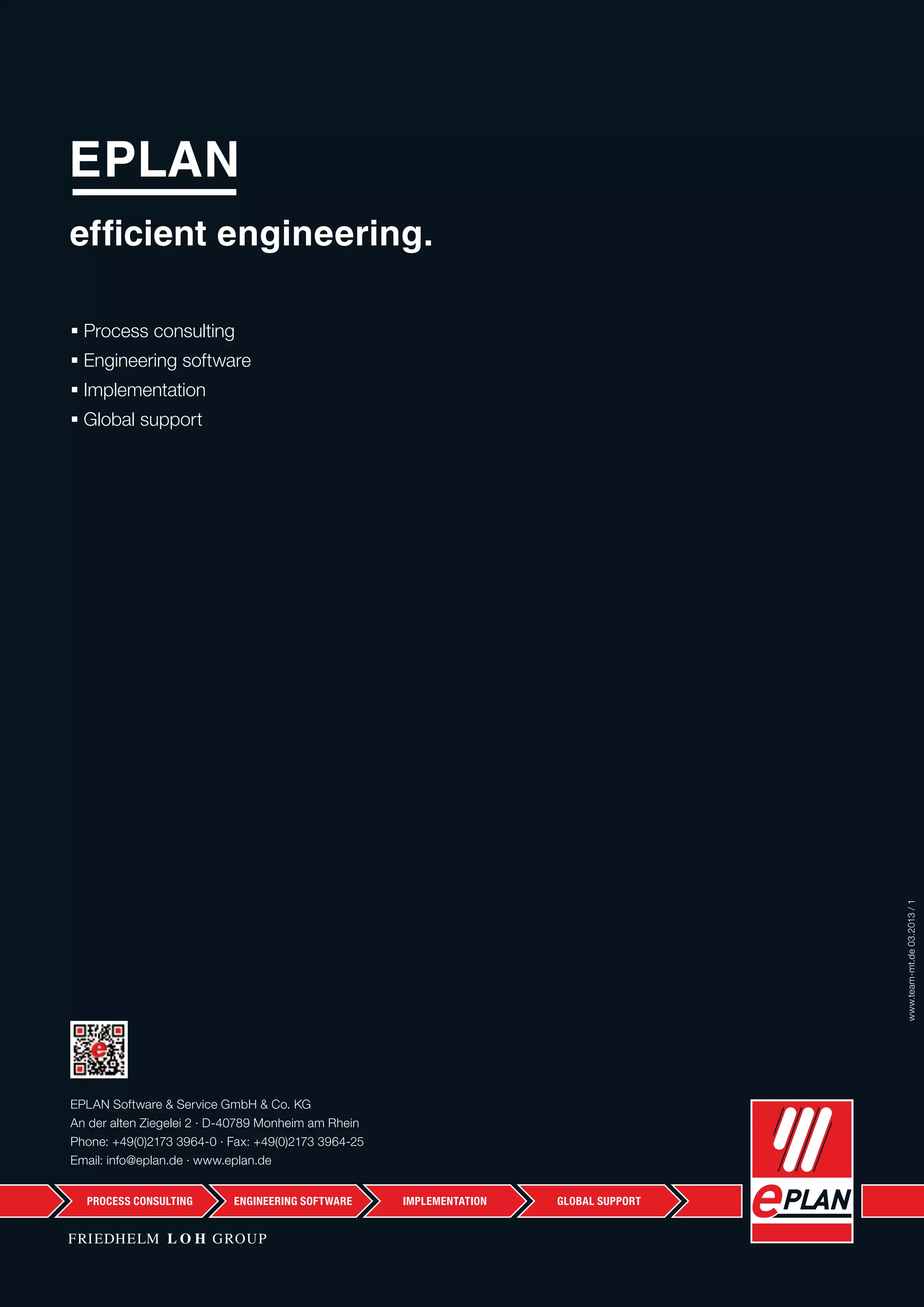 Brochure EPLAN Electric P8 | PDF
