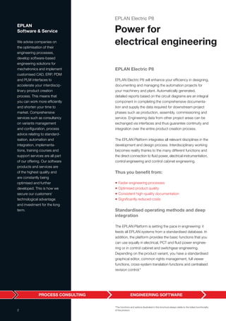 Brochure EPLAN Electric P8 | PDF