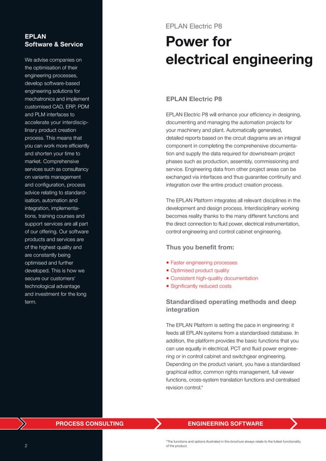 Brochure EPLAN Electric P8 | PDF